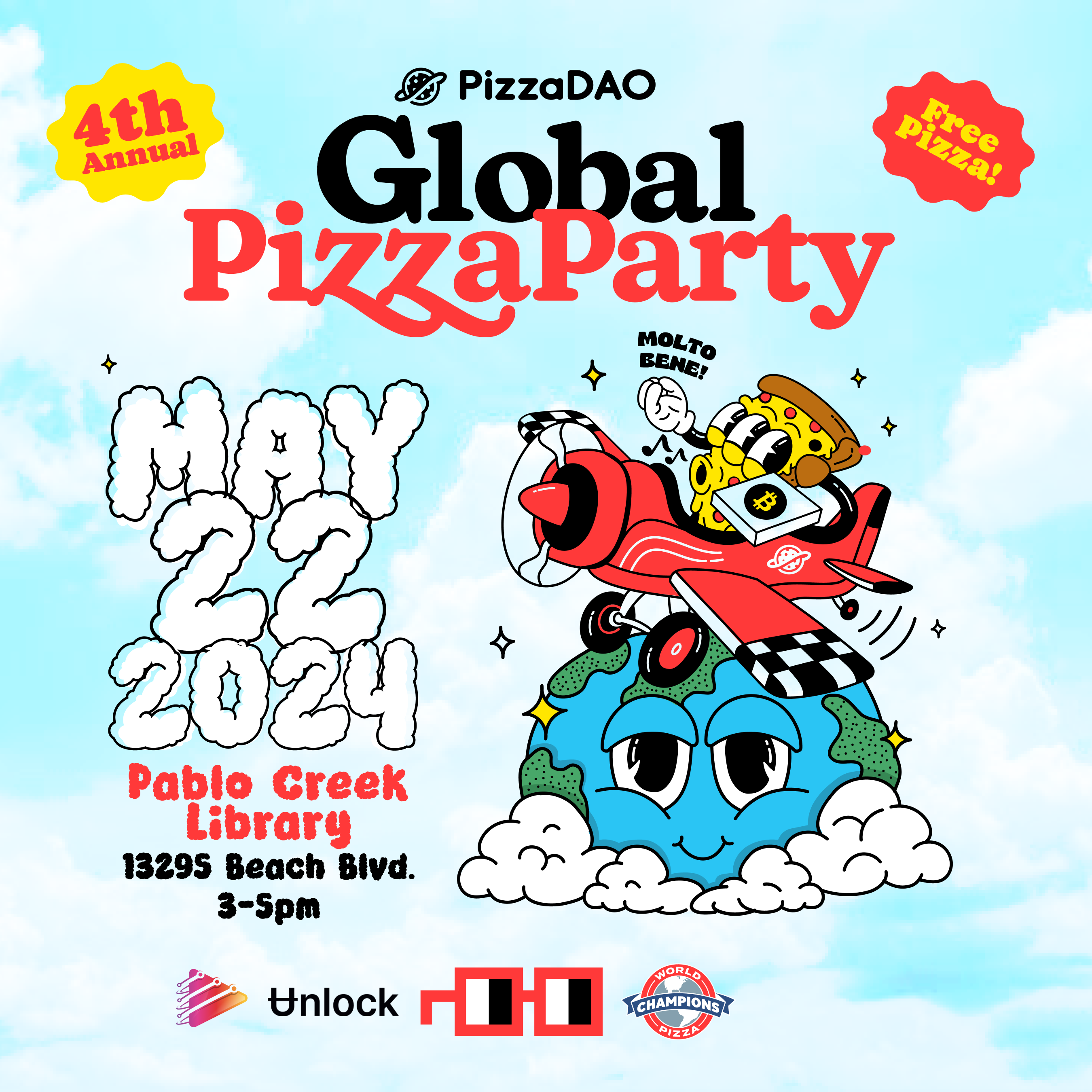 Global Pizza Party | Unlock App